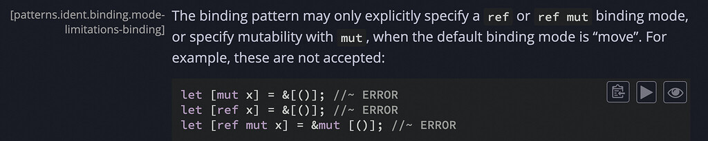 Can anyone explain rust pattern binding mode - The Rust Programming Language Forum
