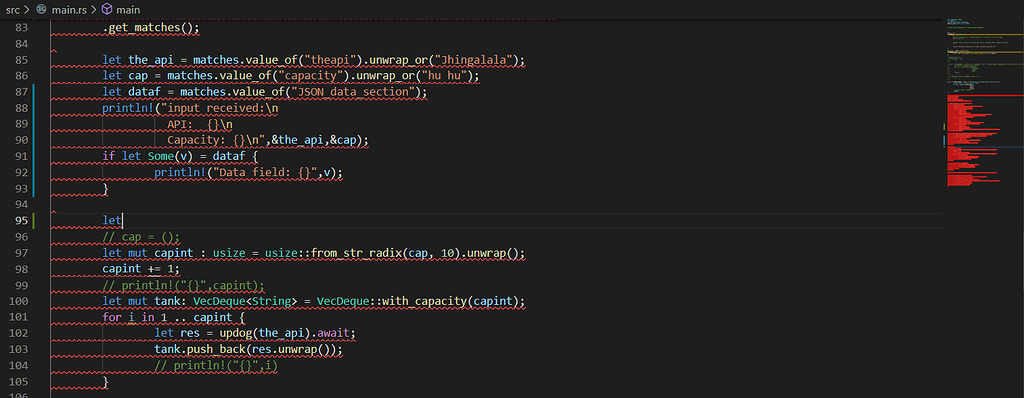 HELP! Rust analyser highlights entire main function - editors and IDEs - The Rust Programming ...