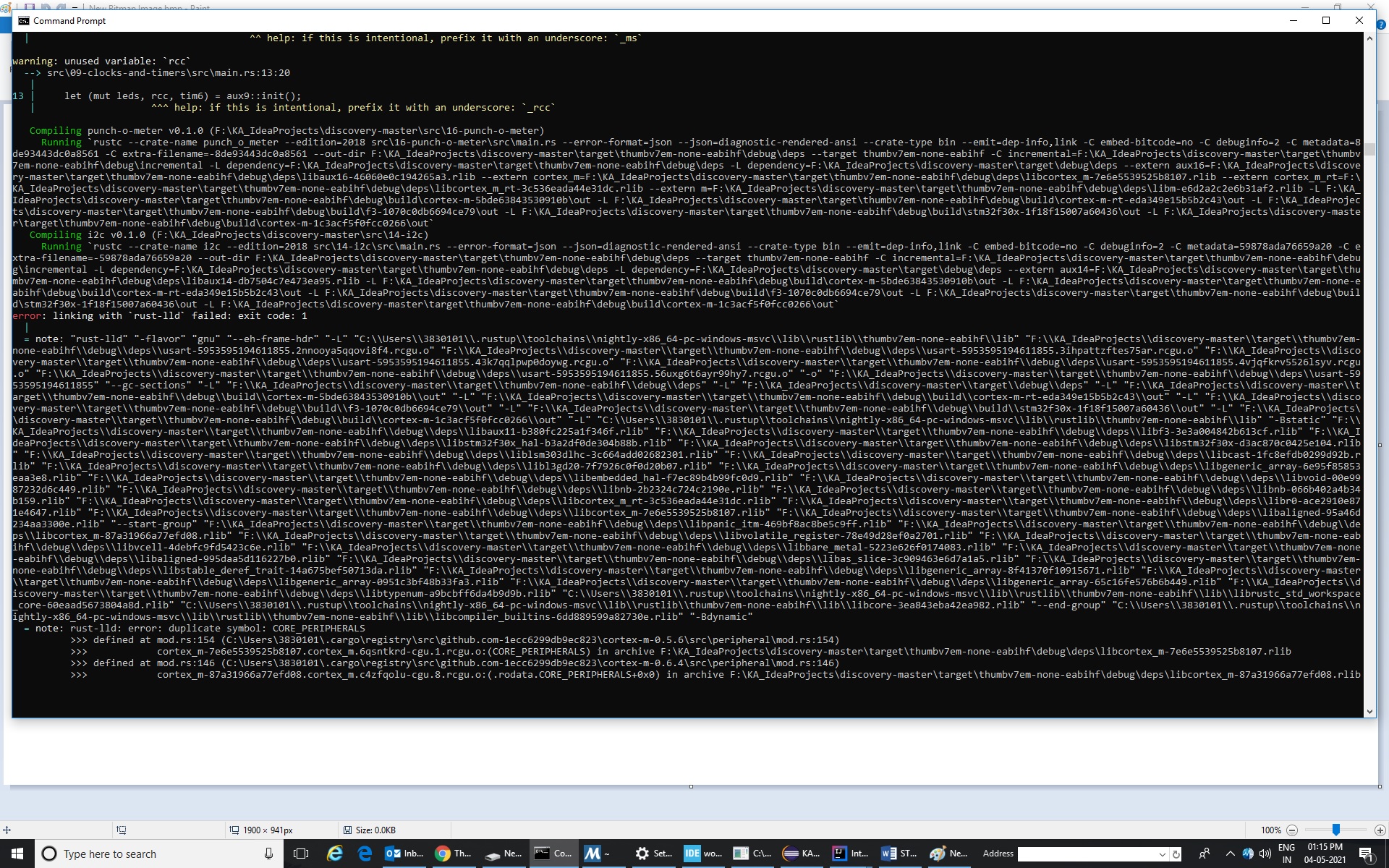 Compilation error of Rust program on STM Discovery board - embedded ...