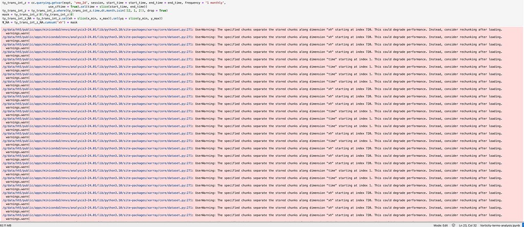 Xarray warnings while loading data using cosima cookbook - Technical ... Xarray warnings while loading data using cosima cookbook - Technical ...