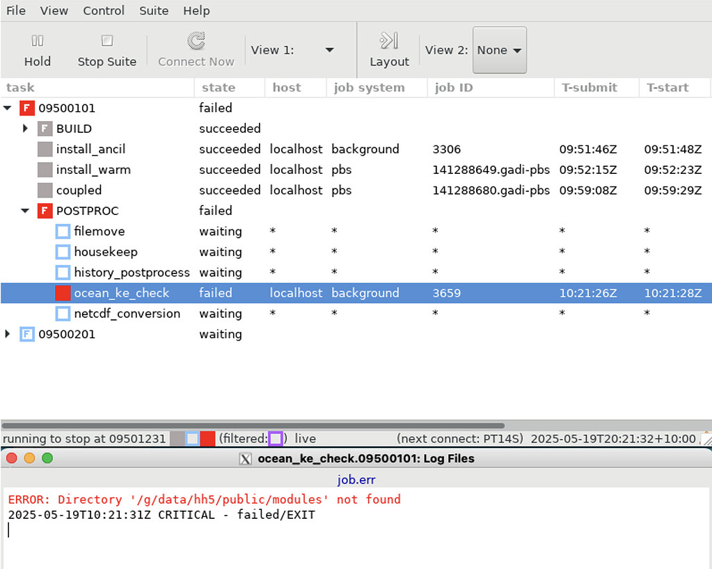 Issues when transitioning from hh5 to xp65 in suite runs - General - ACCESS Hive Community Forum