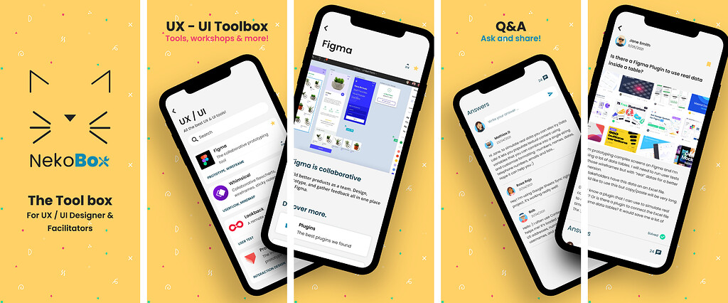 Introducing NekoBox : A UX / UI Designer toolbox - App Showcase - Adalo