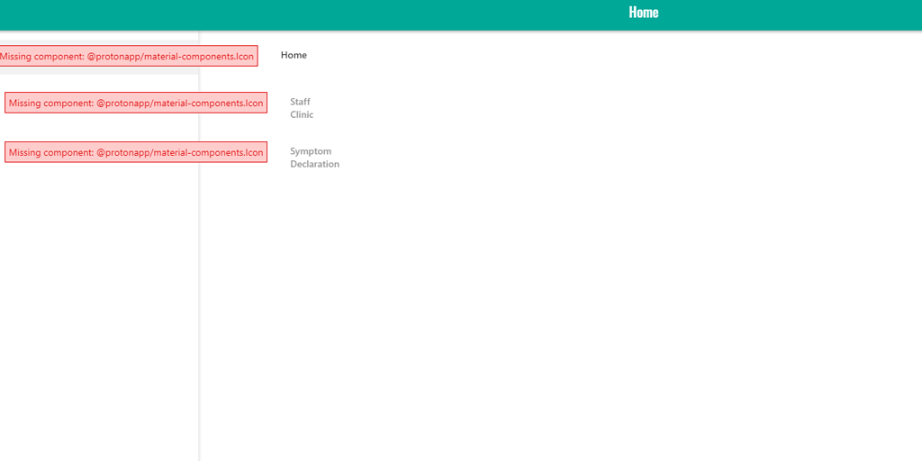 Missing component error protonapp material-components.Icon - Get Help ...