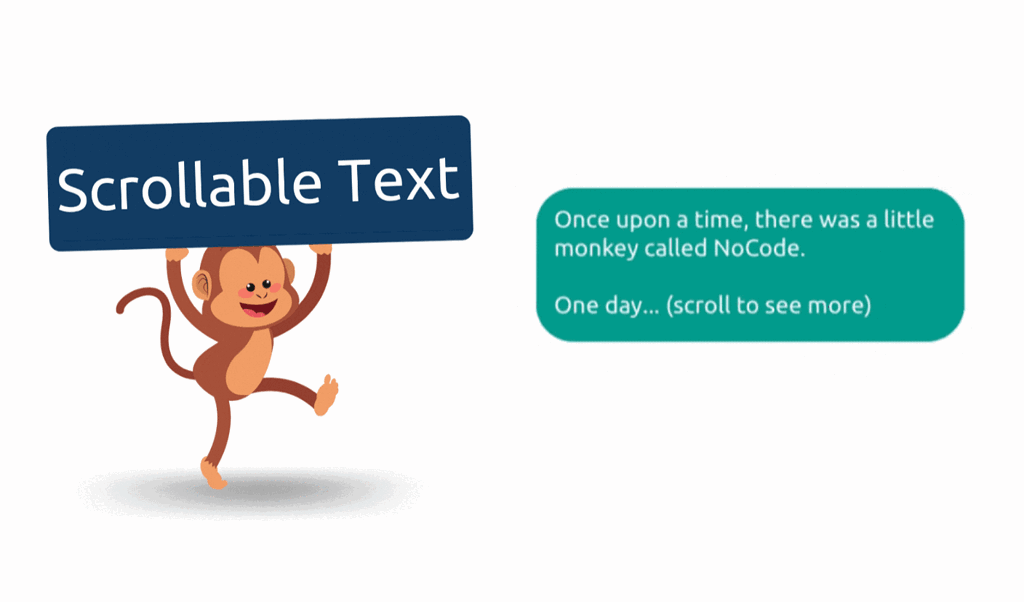 🐒 Scrollable Text | New Component from NoCode Monkey - Resources & Tutorials - Adalo