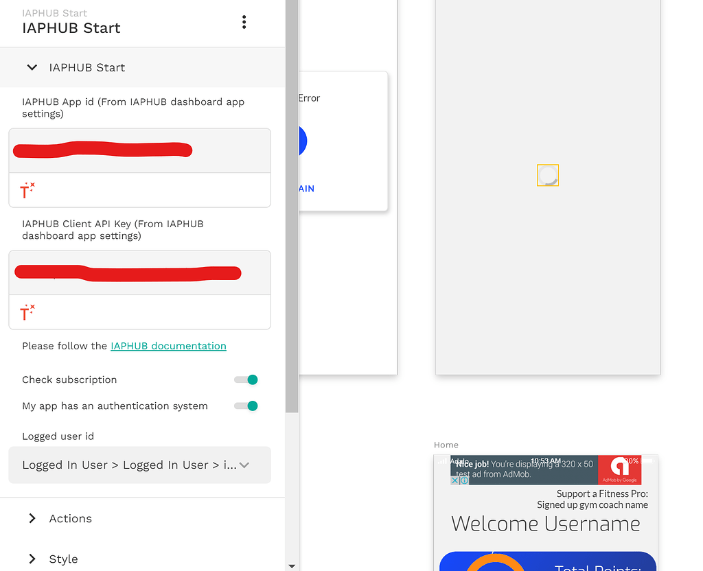 IAPHUB Start Help - Get Help - Adalo