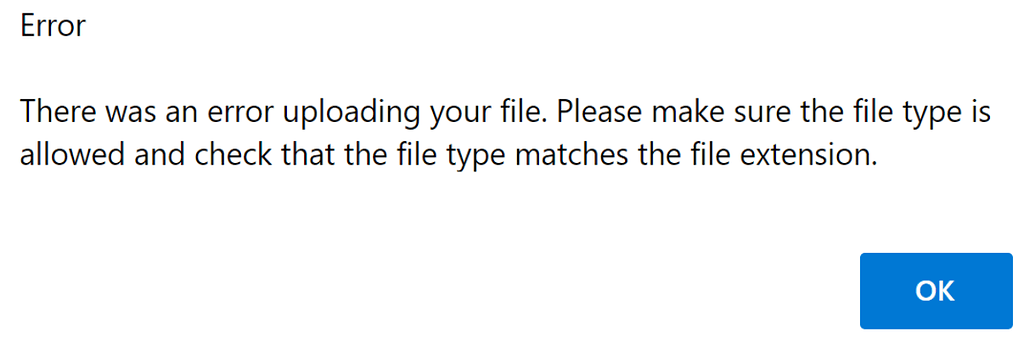 File type error for file picker - Get Help - Adalo
