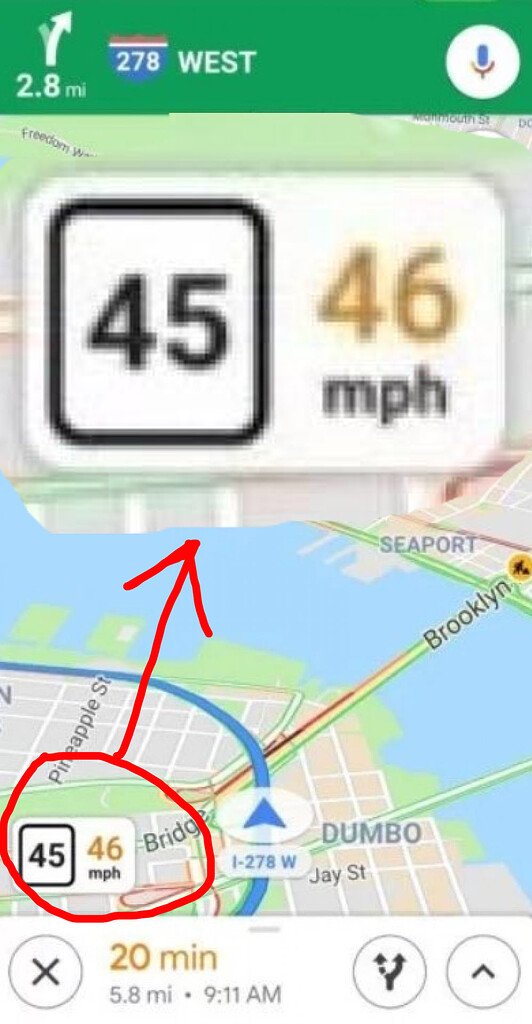 My MPH speed with the MPH of the road signs next to it - Get Help - Adalo