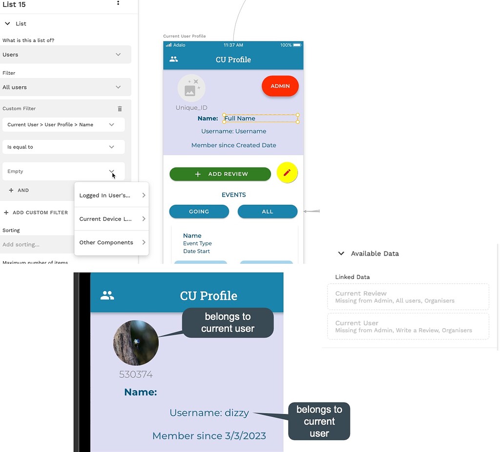 Confusing case of missing data - Get Help - Adalo