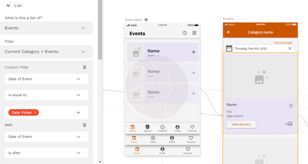 Reset Data Picker - External Collections, Custom Actions & Collections - Adalo