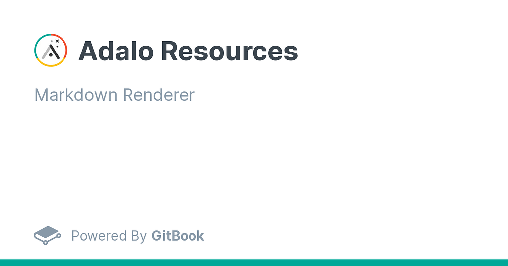 New Help Guide for Markdown Renderer Component - Resources & Tutorials - Adalo
