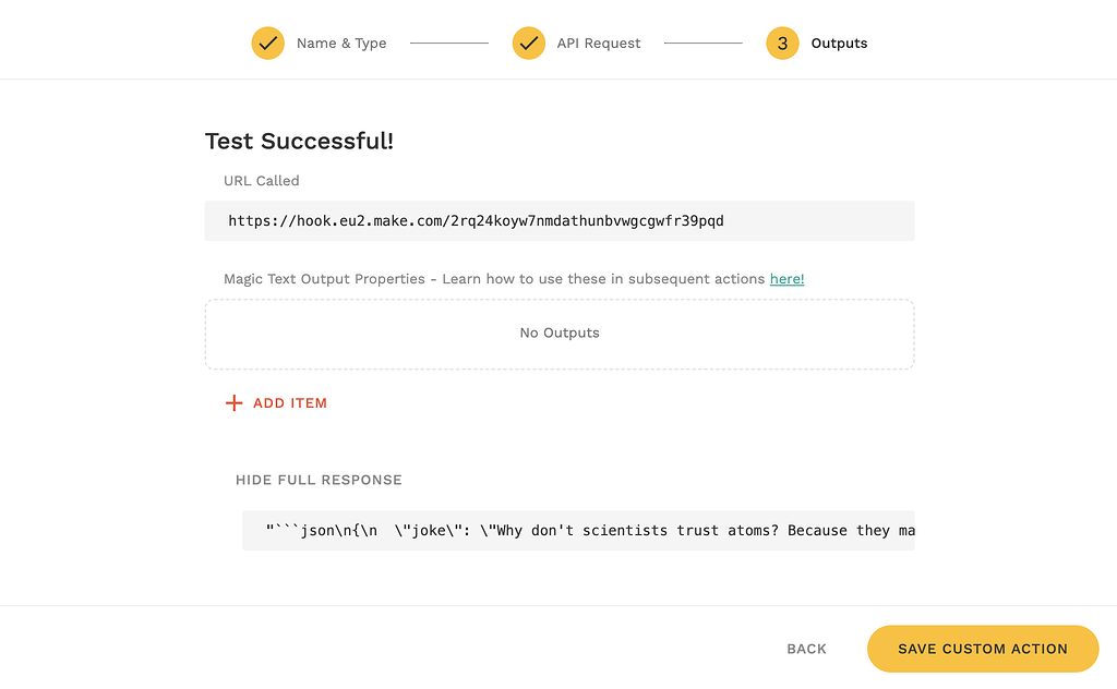 Api Calling Custom Action Problem External Collections Custom