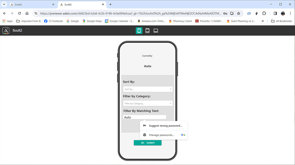 Normal text input field being treated like login field - Get Help - Adalo