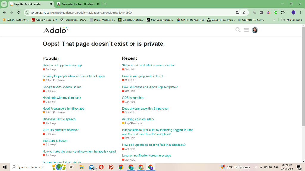 Why my query is not showing? - Get Help - Adalo Why my query is not showing? - Get Help - Adalo