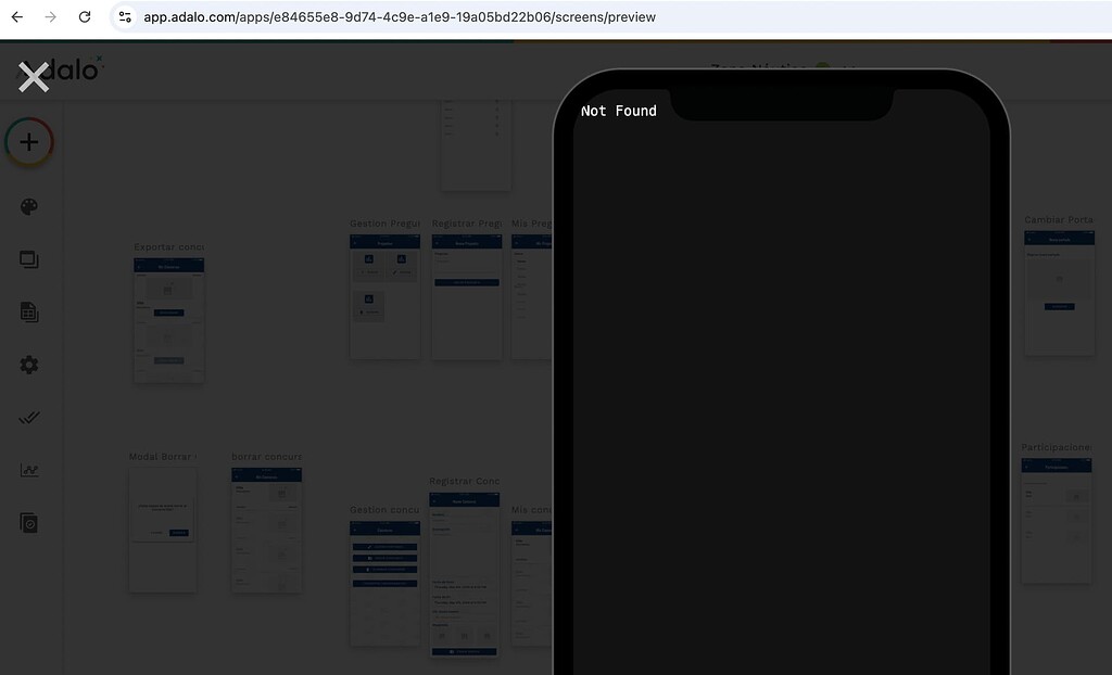 Issue with Previewer - Get Help - Adalo