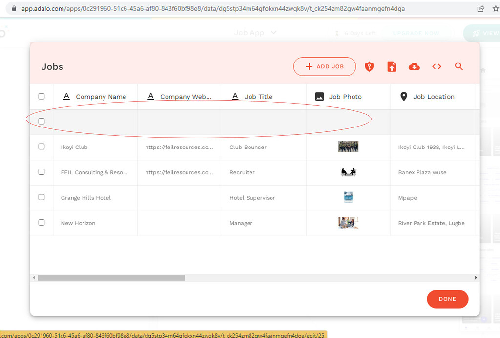 My database wont display content added through create post button - Database - Adalo