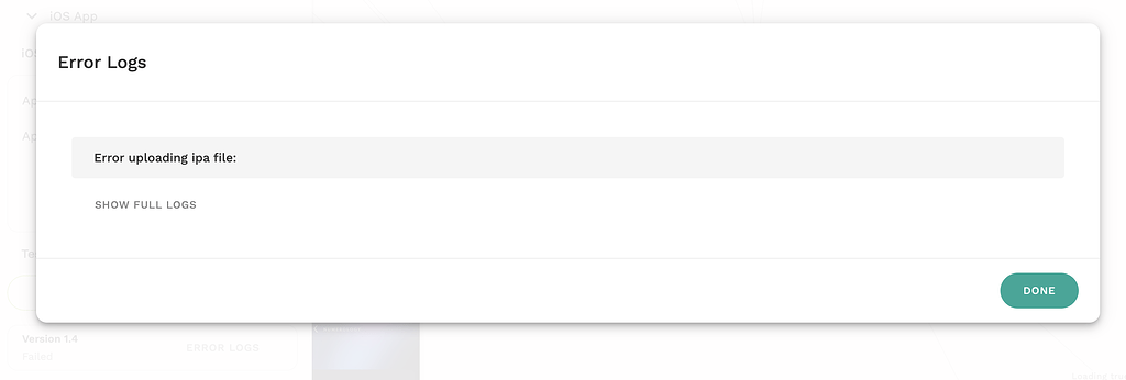 Failed "ERROR LOGS". What can be the problem? - External Collections, Custom Actions ...