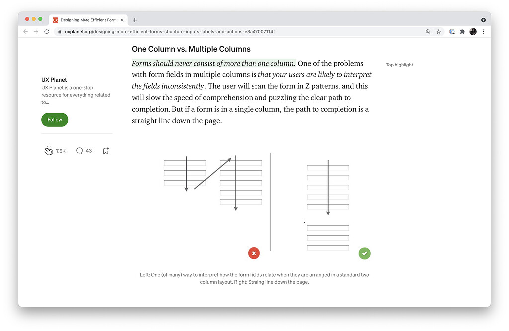 [Recommended Reading] Designing More Efficient Forms: Structure, Inputs, Labels and Actions ...