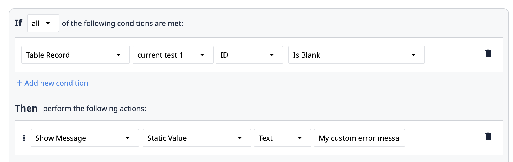 Replacing Table Record Errors With A Shown Message 2 By Beth Tulip Community