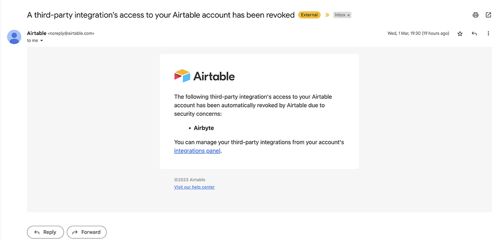 Airtable Source Connector Oauth Authentication Problem Connector