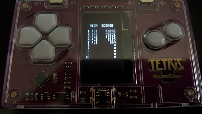 Tetris Microcard High Score - Arduboy - Arduboy