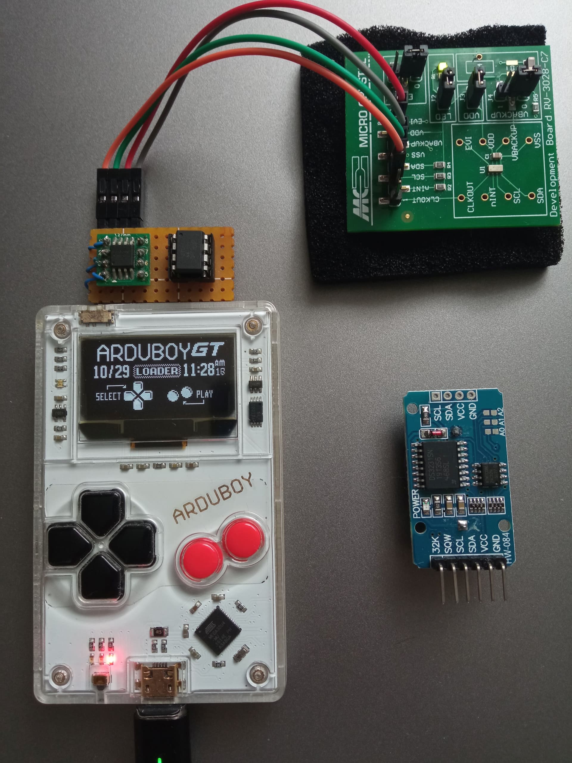 Arduboy GT - Arduboy with a RTC clock - Homemade - Arduboy