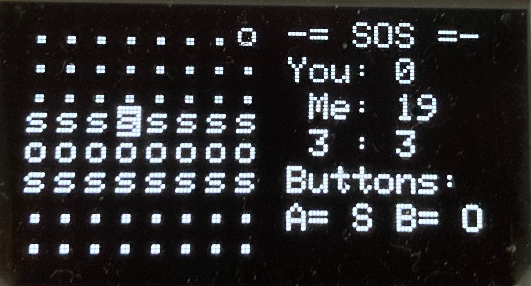 SOS - Simple text game - Games - Arduboy