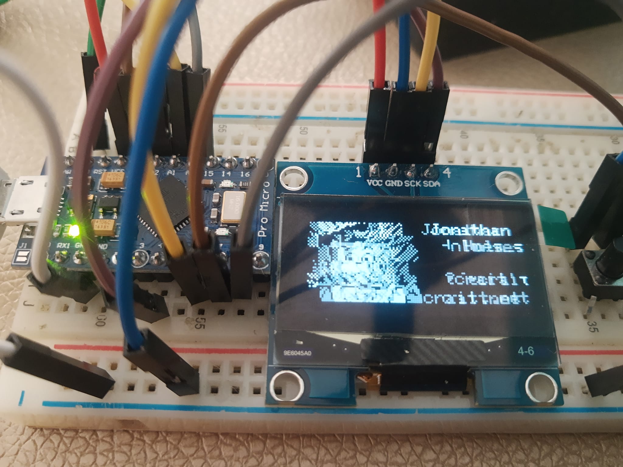 Homemade Arduboy I2C Screen Is Jumping around - Help & Information - Arduboy