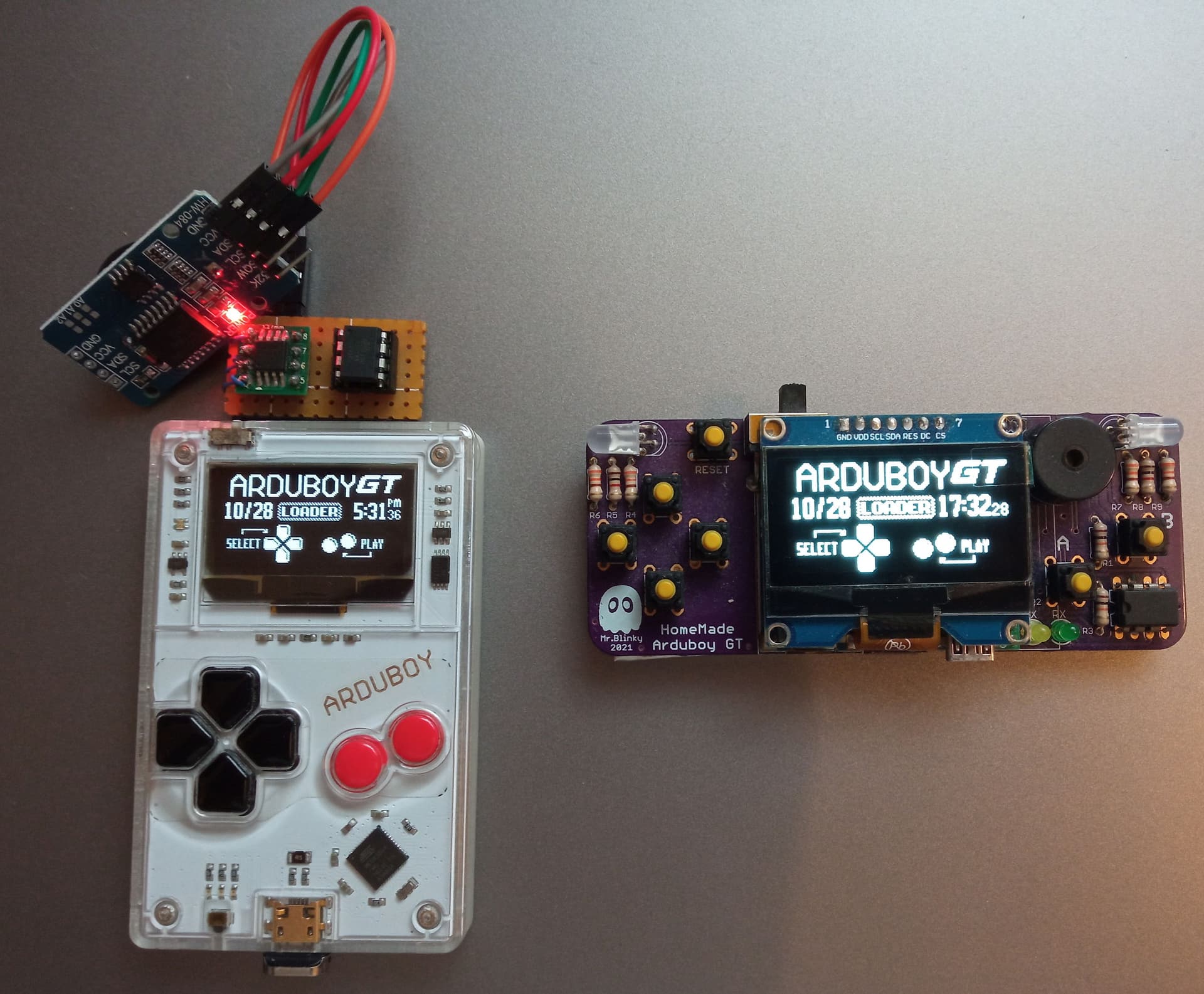 Arduboy GT - Arduboy with a RTC clock - Homemade - Arduboy