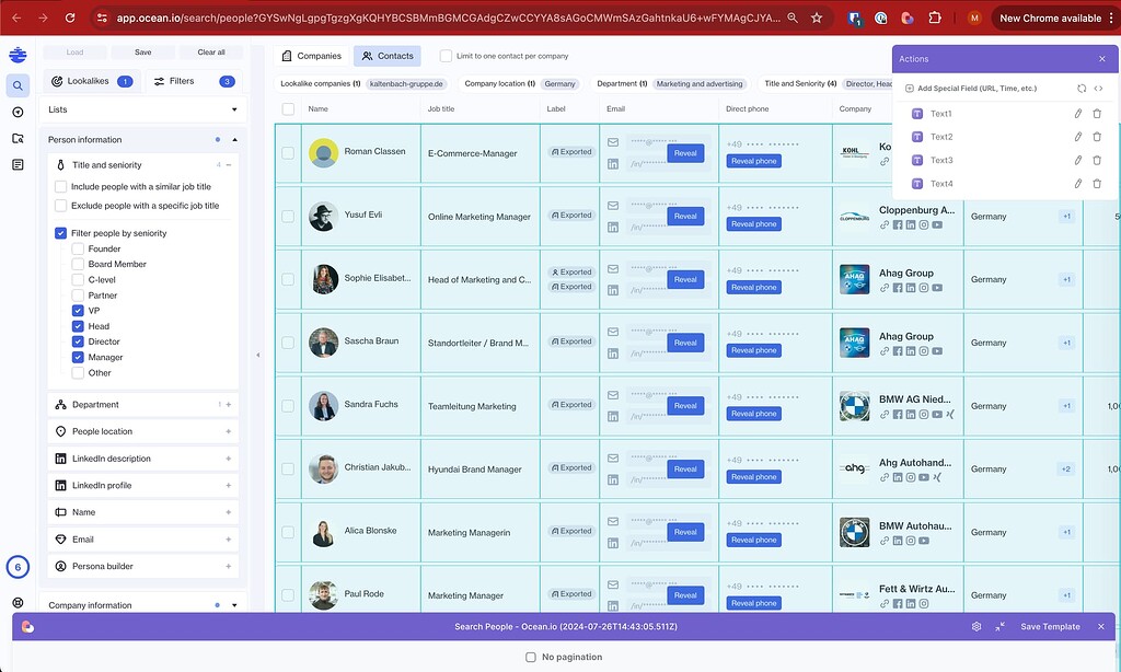 Could not scrape any provided URL. Please ensure that you are using the correct scraper template ...