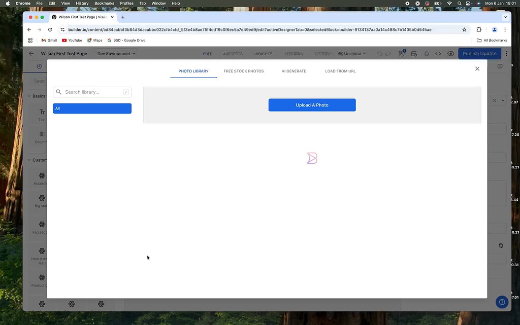 The photo library is not opening and constantly displays a 'loading' state - Visual Editor Help ...
