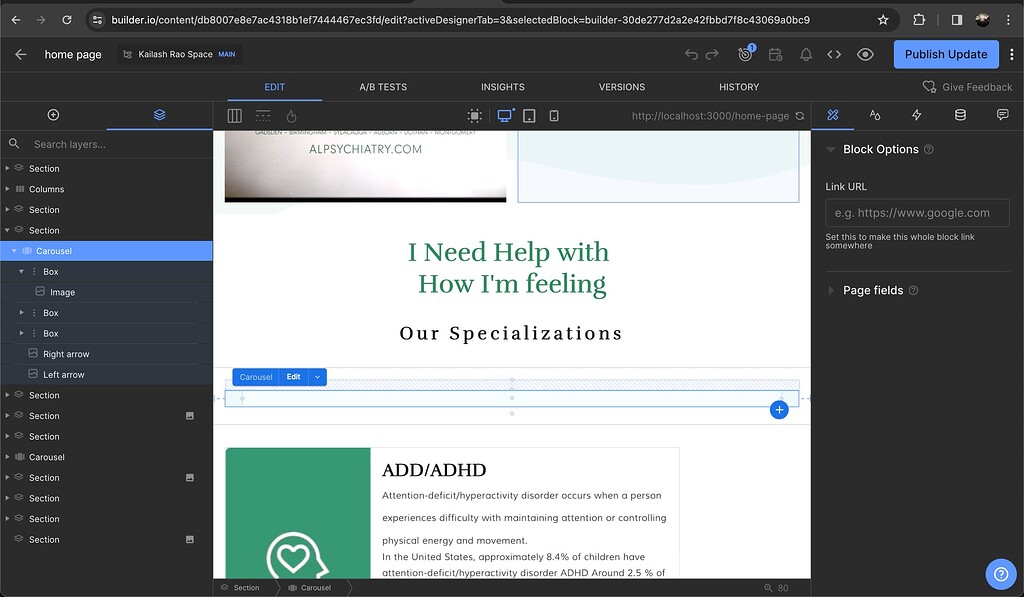 Carousel Not working - Bugs - Builder.io Forum