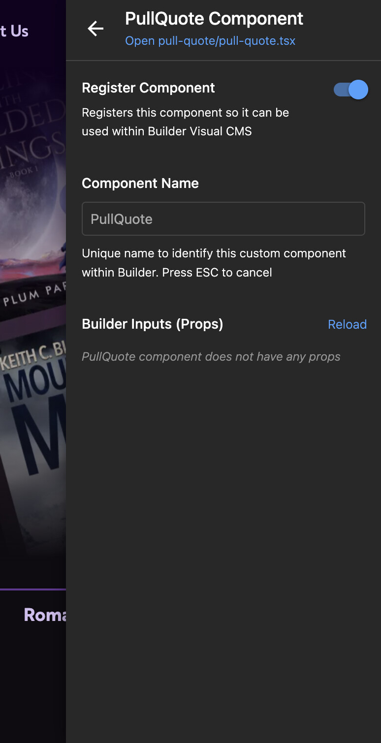 Unable To Register Custom Components In Builder Nextjs Cms Forum