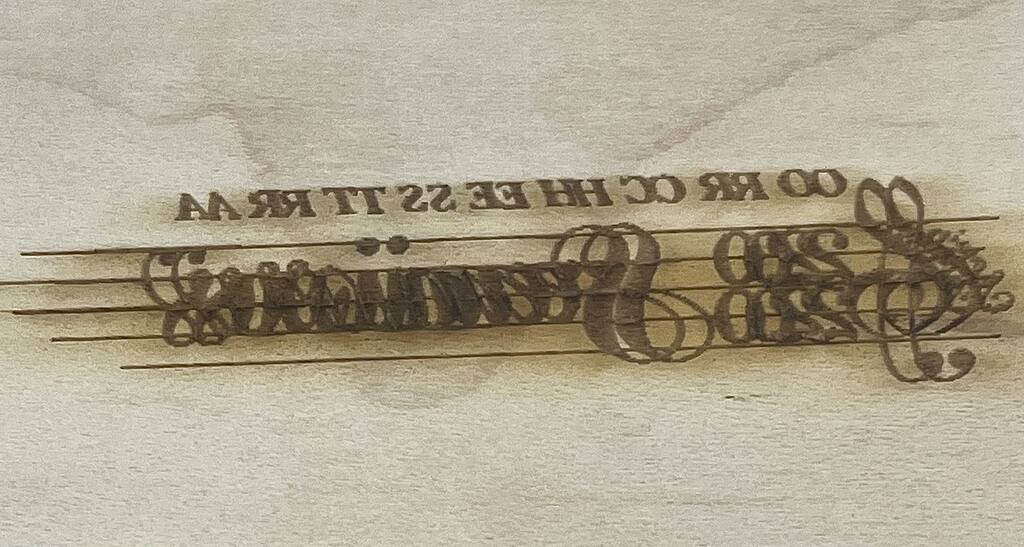 X-axis double line engraving, mirror engraving and opposite homing ...