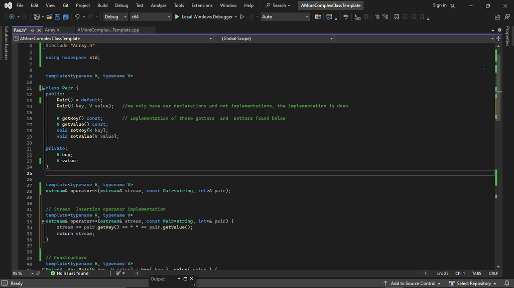 Stream insertion operator of a class template C++ Part3 - C++ - Code with Mosh Forum
