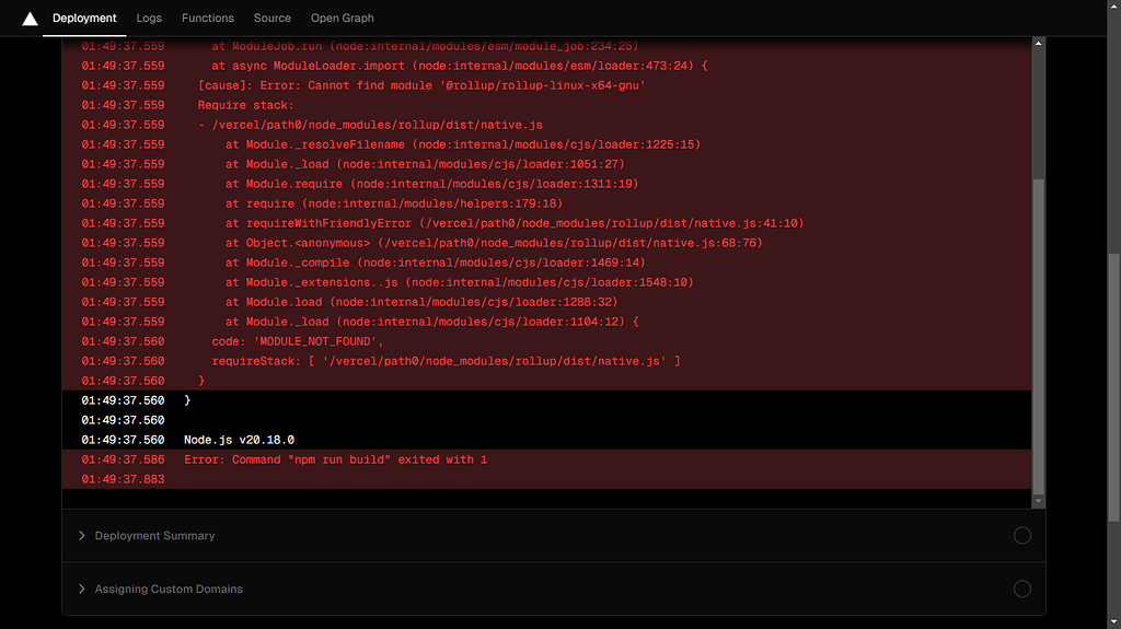 Why my react app pushed to vercel is not being deployed - React - Code ... Why my react app pushed to vercel is not being deployed - React - Code ...