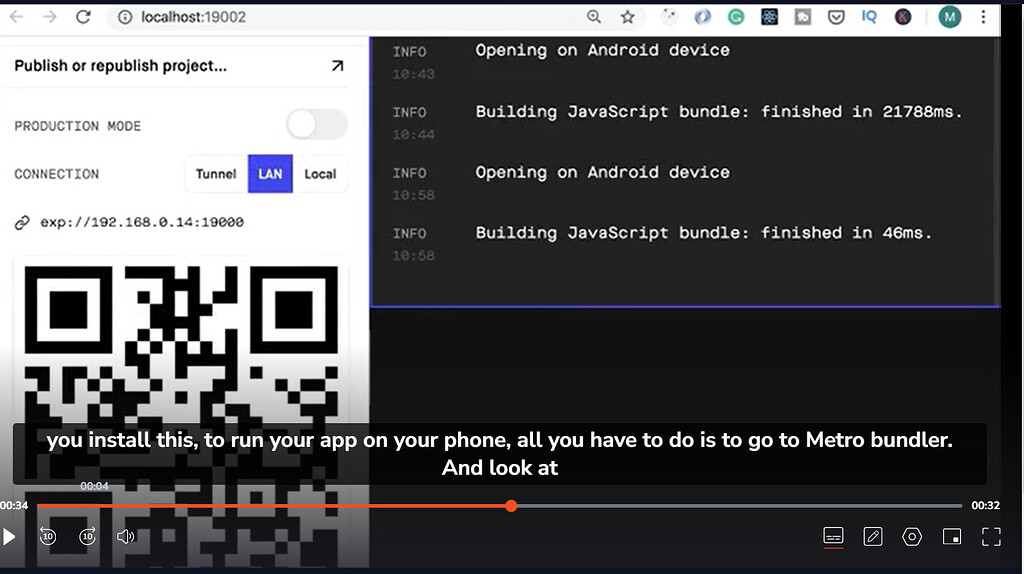 Metro bundler nor working - React Native - Code with Mosh Forum