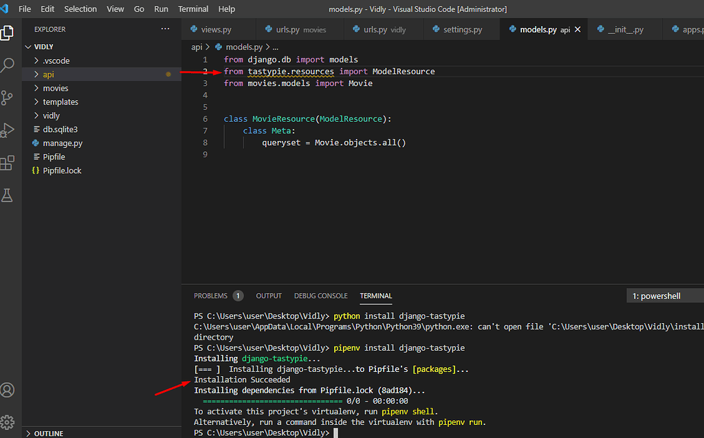 Help please (Tastypie in Python (Django))! - Python - Code with Mosh Forum