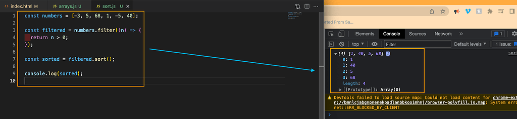 Sort Method Not Sorting Array - JavaScript - Code with Mosh Forum