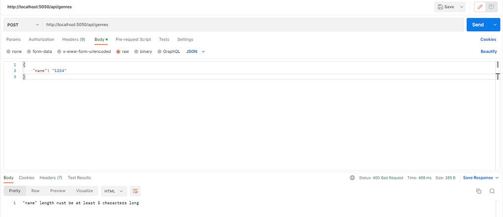 Test Bypassing Joi Validation Nodejs Course Chapter 13 Node Code With Mosh Forum