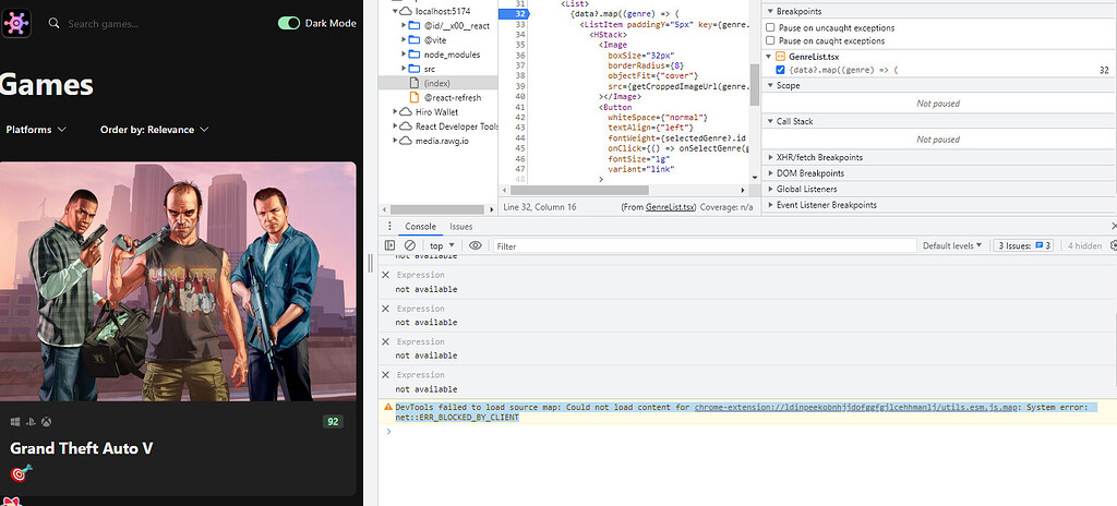 Can't see Data in Scope - DevTools - React - Code with Mosh Forum