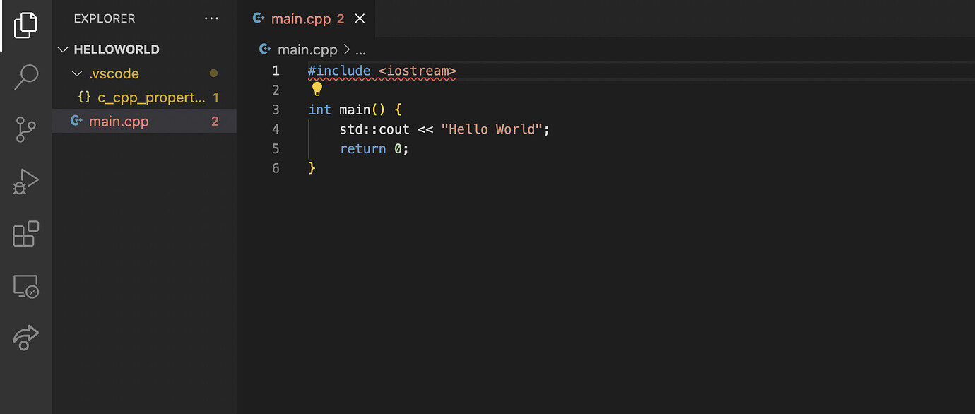 Got an "#include error" in C++ - C++ - Code with Mosh Forum