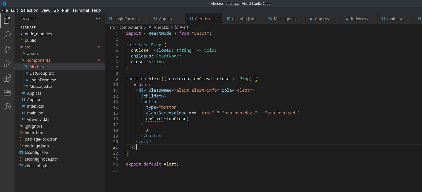 Issue in onClick in tsx - React - Code with Mosh Forum