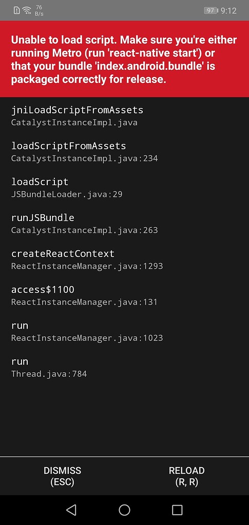 Cant Connect Metro Bundle Run React Native Start React Native Code With Mosh Forum 