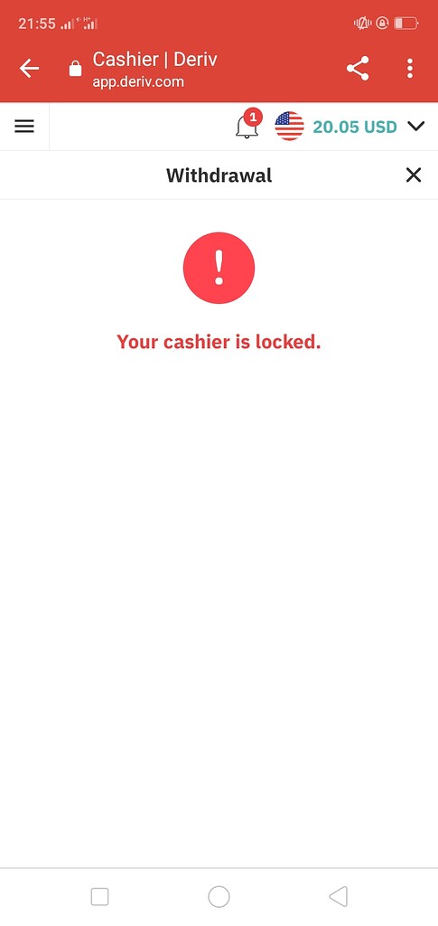 My withdrawal is locked but why - Payments & Transactions - Deriv ...