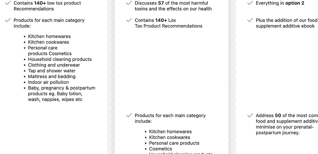 How to get rid of gaps in the features for pricing table? - Customization - Elfsight Community