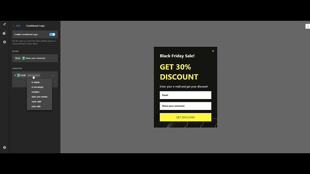 Popup: Conditional logic is available in Form blocks! 🚀 - New Feature - Elfsight Community