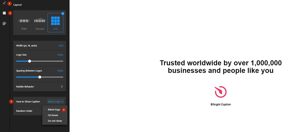 Logo Showcase: Caption Below Logos - New Feature - Elfsight Community