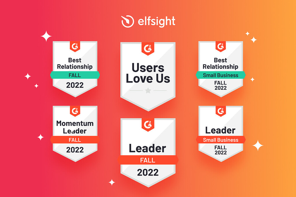 Elfsight is G2.com Fall Leader! 🚀 - General News - Elfsight Community