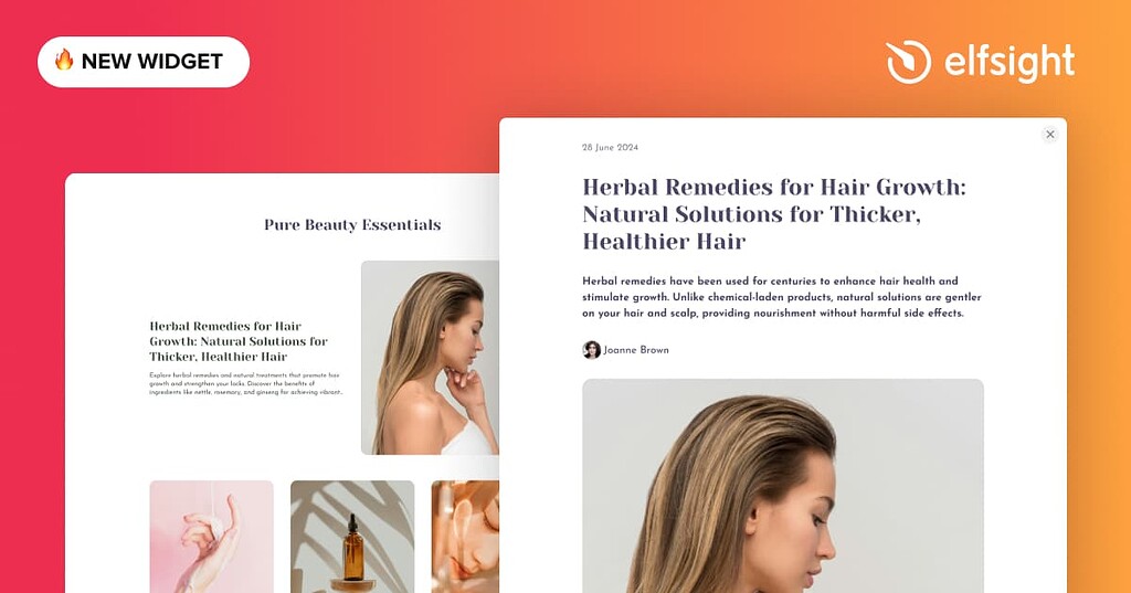 [NEW WIDGET]: Say hello to Blog widget! 🚀 - New Feature - Elfsight Community