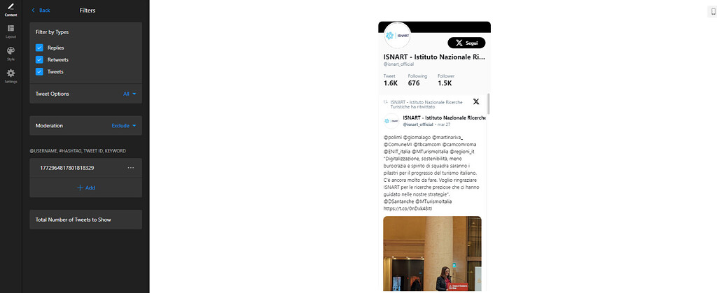 Twitter Feed: Tweet ID filter issue fixed - Bug Fix - Elfsight Community